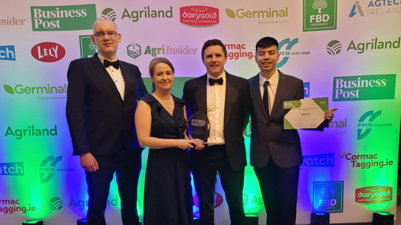 Senus Wins AgTech Ireland's Best AgriTech Science Product Award - SENUS
